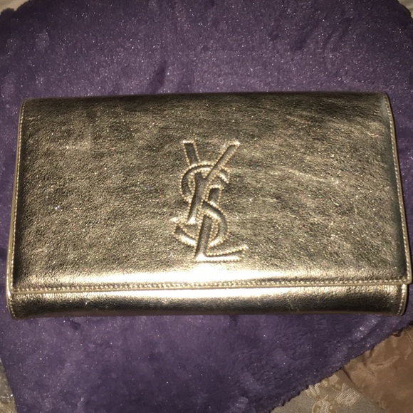 Yves Saint Laurent | Bags | Ysl Gold Clutch | Poshmark